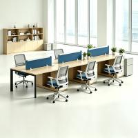 China Office Workstation Desks with Custom Size Melamine Board Desktop for Modular Office Furniture Solutions and Workspace Setup for sale