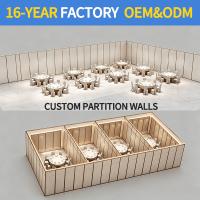China Customizable Hotel Mobile Partition Wall Room Divider Sliding Partition Wall For Hotel Meeting Room for sale