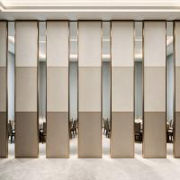 China Modern Sliding Wall Partition Wood Melamine Board Movable Panels for Office and Hall for sale