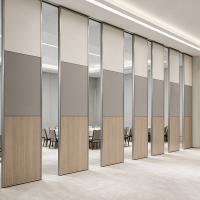 China Modern Sliding Wall Partition Wood Melamine Board Movable Panels for Office and Hall for sale