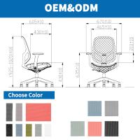 China Adjustable Mesh Office Chair with 360 Degree Swivel and Breathable Mesh Backrest for sale