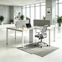 China Modular Workstations Office Workstation Desks with 25mm Thick Desktop and 2 4 6 Seater Configurations for sale