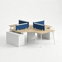 China Modular Workstation Desks with 25mm Melamine Board, Customizable Layouts, and Mobile Storage Cabinet for Collaborative Offices for sale