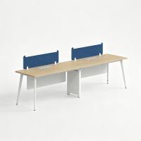China 25mm Melamine Board Office Workstation Desk with Custom Size and Integrated Cable Management for sale