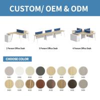 China Modular Workstation Desks with 25mm Melamine Board, Customizable Layouts, and Mobile Storage Cabinet for Collaborative Offices for sale