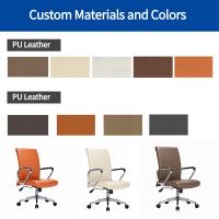 China Luxury High Back PU Leather Executive Office Chair with Ergonomic Swivel and 85mm Gas Lift Stroke for sale