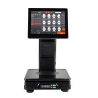 China Heavy Industry Platform Digital Electronic Price Weighing POS Scale with Printer Barcode Labels for Supermarket for sale