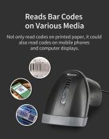 China USB Laser CMOS Barcode Scanner Wired Handheld Bar Code Scanner Reader Black for sale
