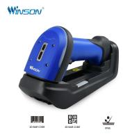China Winson 2D BT 2.4G Blue Industrial Grade Handheld Barcode Scanner for sale