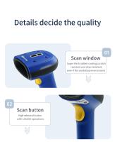 China Industrial Grade 2D Wireless Barcode Scanner With Charging Base for Warehouse for sale