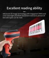 China 2D Wireless High Speed Barcode Scanner with LED Light USB Bluetooth and COMS Interface for Industrial Scanning in Stock for sale