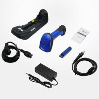 China Barcode Generator QR Code Scanner Wireless Barcode Scanner Machine With Memory Handheld Bar Code Scanning Reader for sale