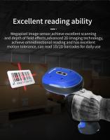 China Barcode Generator QR Code Scanner Wireless Barcode Scanner Machine With Memory Handheld Bar Code Scanning Reader for sale