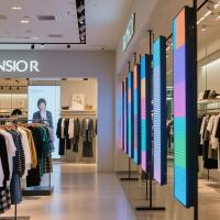 China Full Color Digital Poster Display Screen Wall Mounted Indoor Outdoor Retail Mall Self Service Advertising P1.2 Pixel for sale