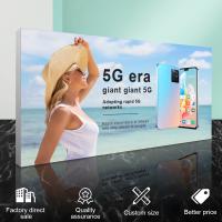 China Floor Standing Rectangular Advertising Light Box Illuminated LED Billboard Display With Aluminum Frame Sign for sale