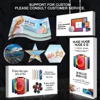 China Floor Standing Rectangular Advertising Light Box Illuminated LED Billboard Display With Aluminum Frame Sign for sale