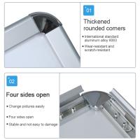 China Waterproof Rectangular Advertising Light Box Slim LED Illuminated Customizable Store Display Aluminum Frame Sign for sale