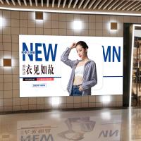 China Rectangular Weatherproof LED Backlit Display Board Floor Standing Durable Aluminum Frame Fabric Acrylic Panel for sale