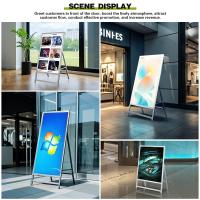 China Portable LED Digital Signage Display Kiosk Touch Screen Customizable Interface Retail Store Shopping Mall Ready for sale
