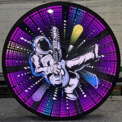 China Multi Layer Mirror Monochrome Advertising Light Box LED Colorful Water Resistant Billboard Tunnel Infinite Neon Sign for sale