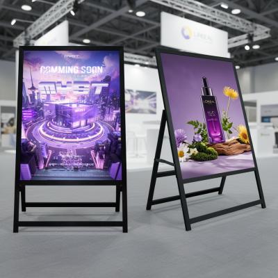 China Ultra Thin Rectangular Advertising Light Box LED Display Screen Waterproof Aluminum Frame Sign High Visibility for sale