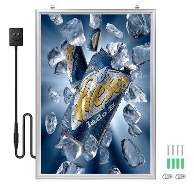China Wall Mounted Backlit Advertising Light Box OLED Display Sign Easy Hanging Installation Illuminated Board Store for sale