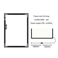 China Ultra Thin Rectangular Advertising Light Box Wall Mounted LED Tempered Glass Illuminated Waterproof Display Sign for sale