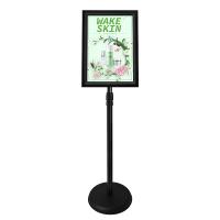 China Modern Eco Friendly Varnished LED Display Board Aluminum Alloy Plastic Acrylic Retail Freestanding Shop Sign for sale