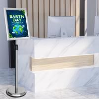 China Modern Eco Friendly Varnished LED Display Board Aluminum Alloy Plastic Acrylic Retail Freestanding Shop Sign for sale