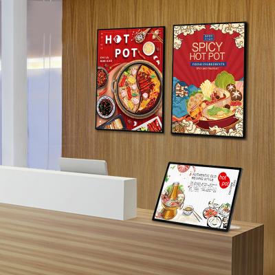 China Decorative Rectangular Advertising Light Box LED Outdoor Aluminum Frame Acrylic Weatherproof Display Sign Board for sale