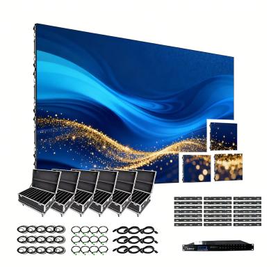 China P3.91 P4.81 Waterproof Outdoor Fixed LED Screen Stage Background Digital Signage Rental Video Wall Panel for sale