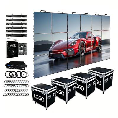 China Giant Stage Background P3.91 Seamless Splicing Outdoor Rental LED Video Wall Panel Digital Signage Advertising Display for sale