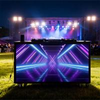 China P2.0 Portable Full Color LED DJ Facade Screen Foldable Table Stand Video Display for sale