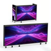 China Flexible Curved Foldable LED DJ Facade Table Video Screen Luminous Counter Desk Display for Club Bar KTV Dance for sale
