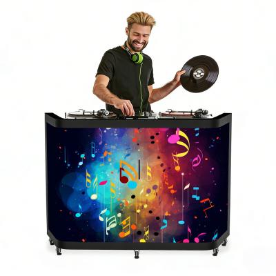 China Portable Inflatable LED DJ Facade Video Wall Screen Acrylic Metal Quick Setup Display for Bar Stage Party Event for sale