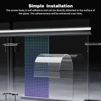 China Outdoor Indoor Flexible LED Transparent Glass Window Advertising Display Video Wall Soft Panel Digital Signage for sale