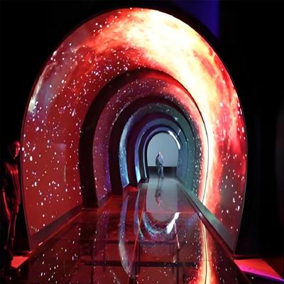 China Flexible Full Color 3D Holographic LED Wall Digital Signage Display Indoor Outdoor for Exhibition Hall Events for sale