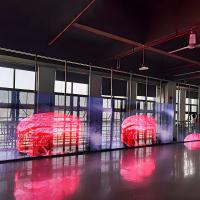 China 1080P IP65 Waterproof Transparent LED Video Wall Building Signage Indoor Outdoor Customizable Digital Display for sale