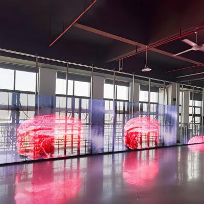 China IP65 Grille Screen LED Transparent Building Signage Neon Directional Indoor Outdoor Mall Office Digital Display for sale