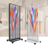 China IP65 Grille Screen LED Transparent Building Signage Neon Directional Indoor Outdoor Mall Office Digital Display for sale