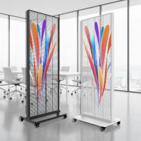 China Illuminated Grille Screen LED Transparent Building Signage Neon Directional Customizable Indoor Outdoor Digital Display for sale