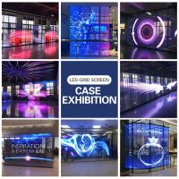 China Illuminated Grille Screen LED Transparent Building Signage Neon Directional Customizable Indoor Outdoor Digital Display for sale