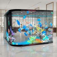 China LED Film Transparent Film Screen Flexible Display Poster Glass Window Indoor Outdoor Full Color Digital Signage for sale