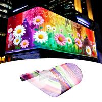 China Hologram 3D Flexible Transparent Film Screen LED Display Glass Window Custom Size Indoor Outdoor Digital Signage for sale