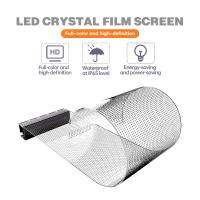 China Hologram 3D Flexible Transparent Film Screen LED Display Glass Window Custom Size Indoor Outdoor Digital Signage for sale