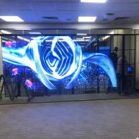 China Full Color Customizable LED Grille Screen Indoor Transparent Display Mesh Video Advertising Digital Signage for sale