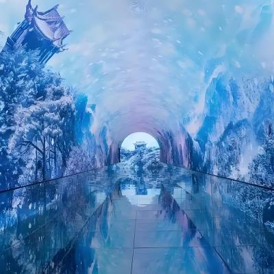 China Digital Immersion Indoor Fixed LED Screen Exhibition Hall Holographic Projection Trade Show Digital Signage Display for sale