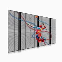 China LED Strip Neon Grille Screen Transparent Directional Building Signage Indoor Outdoor Customizable Video Digital Display for sale