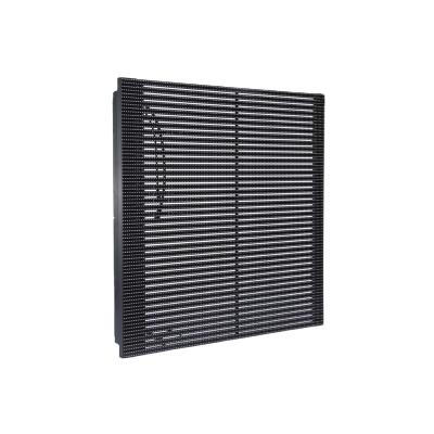 China Waterproof 8K HDR10 Grille Screen LED Transparent Display Outdoor Glass Window Full Color Digital Signage for sale