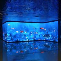 China Full Color Interactive Floor LED Display , Indoor / Outdoor LED video wall Screen 500*500 500*1200 for sale